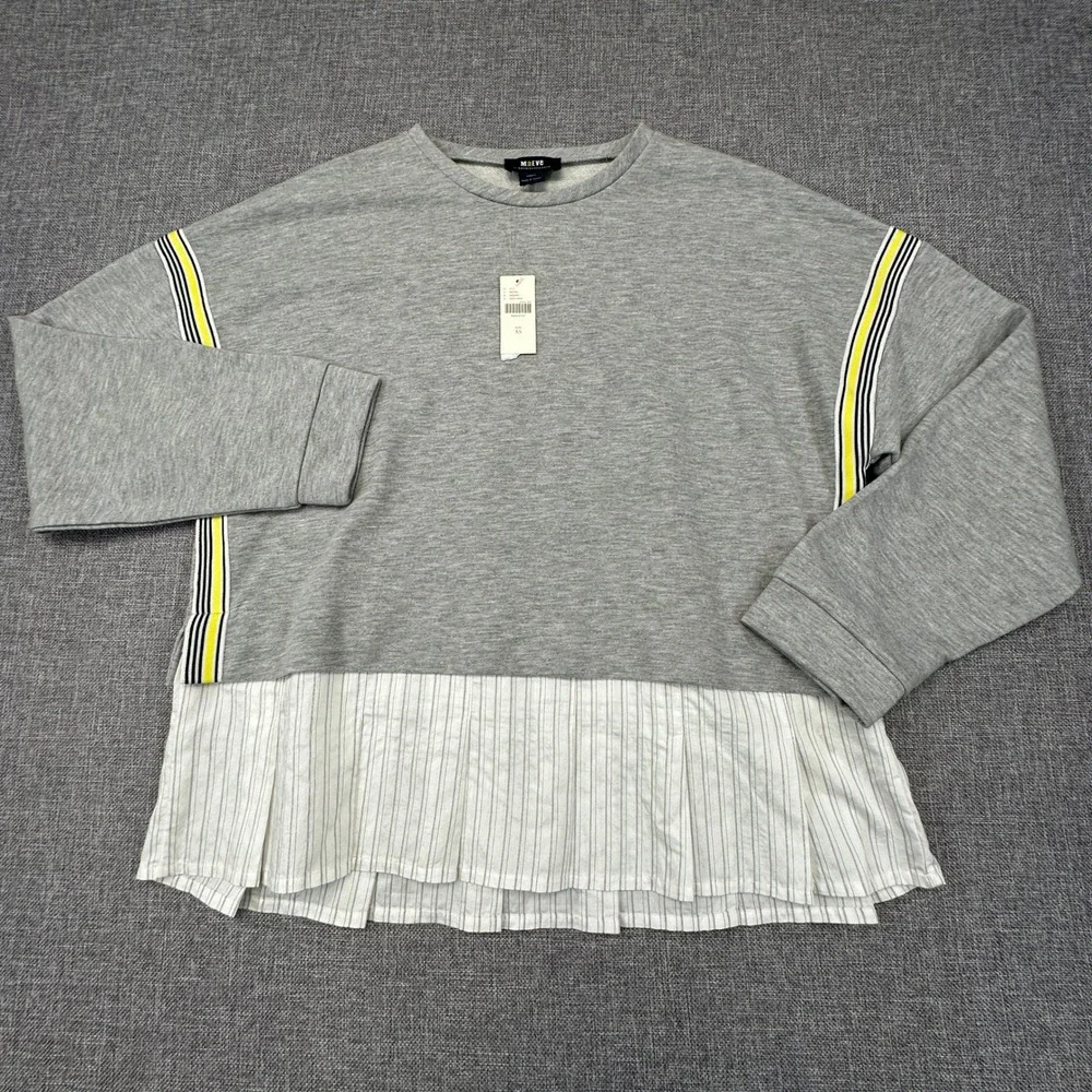 Maeve | Tops | Maeve Anthropologie Maeve Stripe Tape Twofer Blouse ...